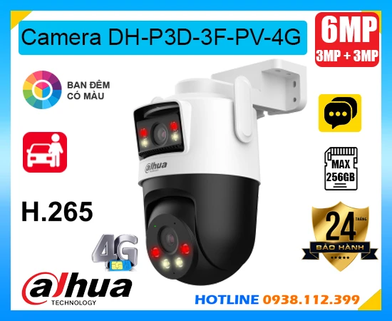Camera Sim 4G Dahua DH-P3D-3F-PV-4G