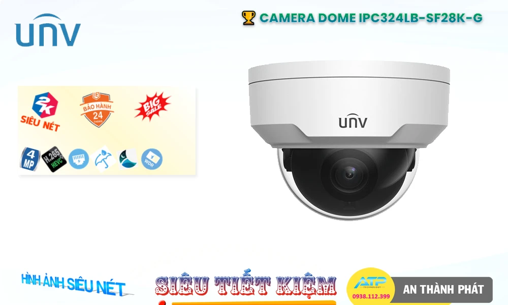 Camera UNV IPC324LB-SF28K-G
