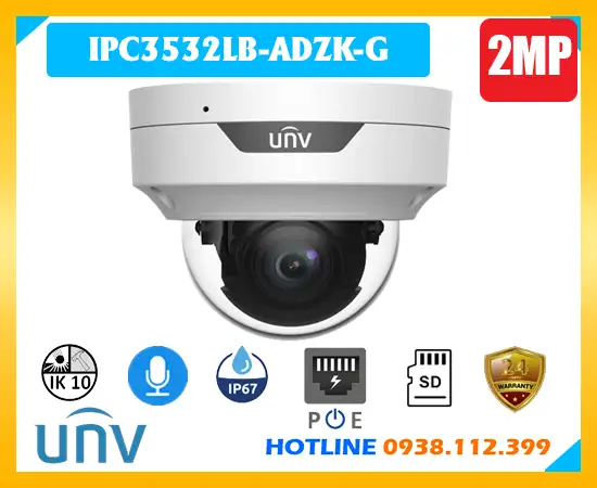 Camera UNV IPC3532LB-ADZK-G 2MP