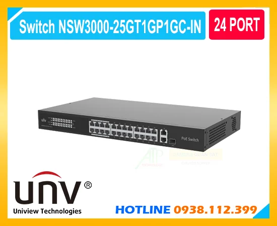 Switch UNV NSW3000-24T1GT1GC-POE-IN POE 24 PORT